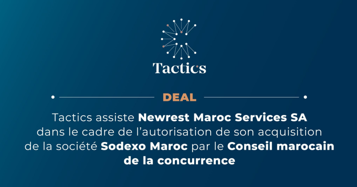 Deal: Tactics assists Newrest Maroc Services SA in the acquisition of ...